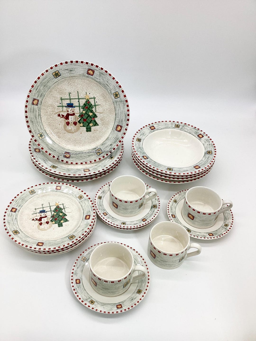 Snowman Dinnerware Set
