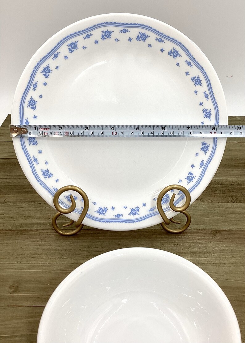 Vintage Corelle Morning Blue Dishes, Dainty Floral Dinnerware (D4-13 ...