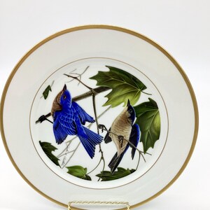 Decorative Plate Bird Plate Eastern Blue Bird Plate Wall Decor ...