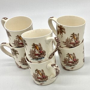 Farmhouse Style Mugs the Old Mill Set of 6 Mugs Johnson Brothers Old ...