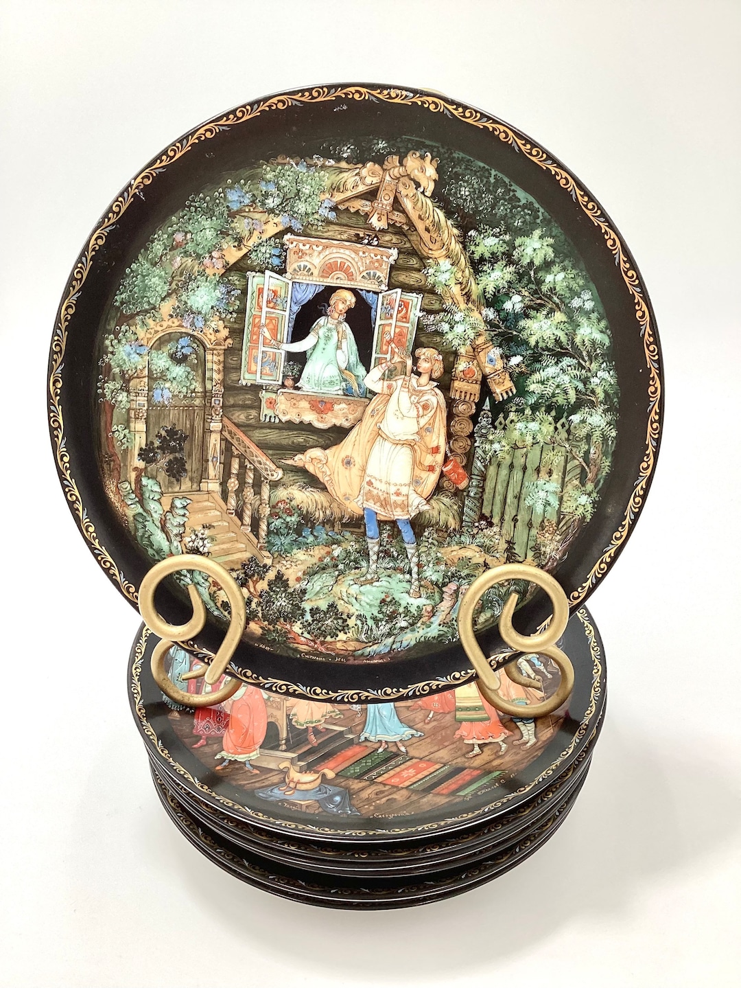 Russian Legend Decorative Plates Set, Collectible Wall Decor (B.10-8 ...