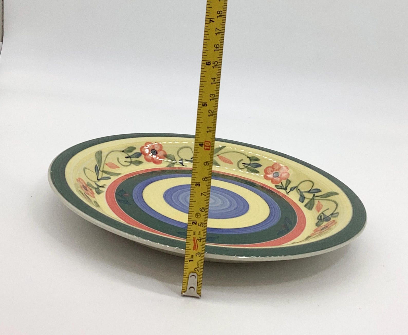 Vintage Gibson Floral Dinner Plate, Blue Yellow Green, 10.5" (V9-9) - Etsy