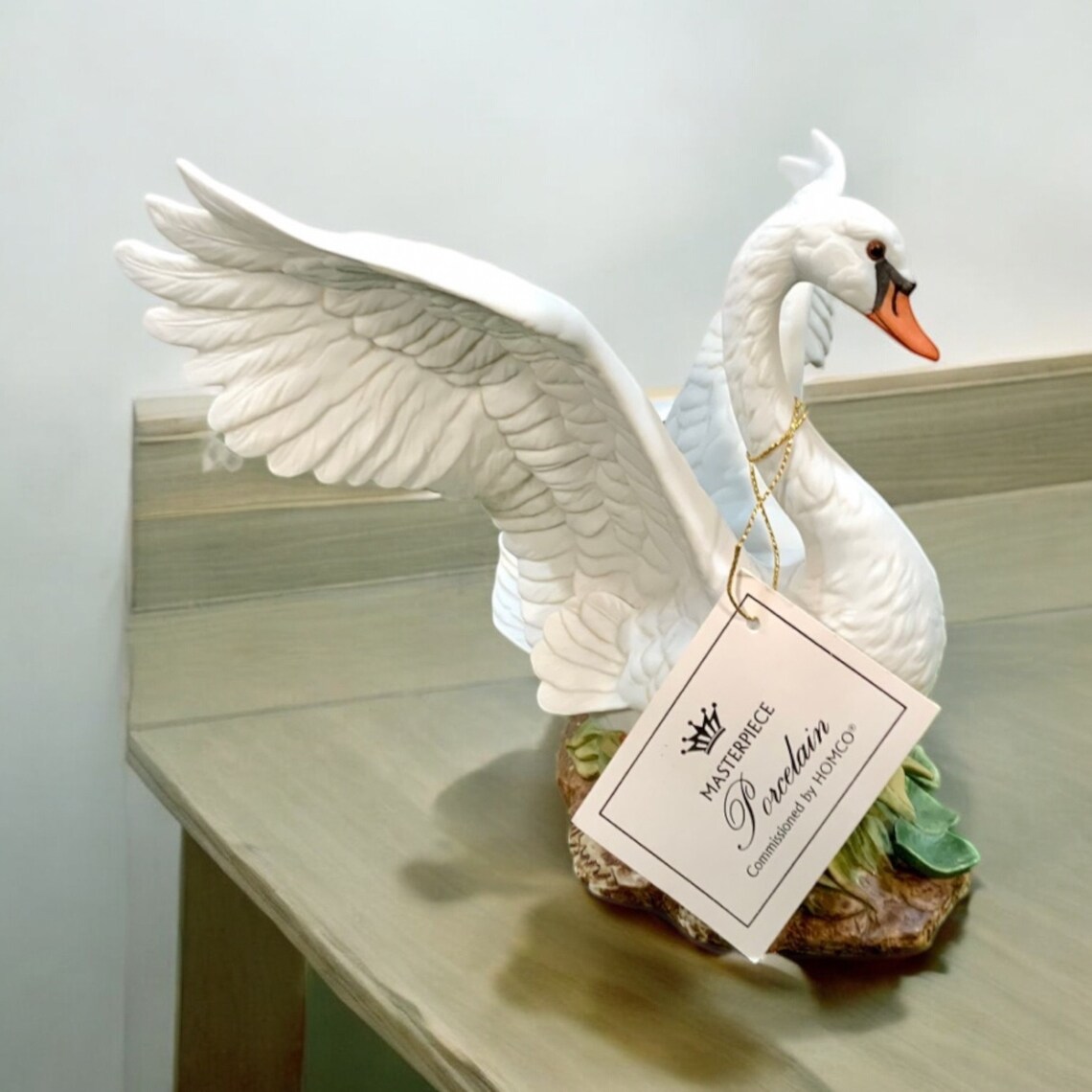 Homco Porcelain Swan Figurine, 1987 Masterpiece With COA (L5-6) - Etsy