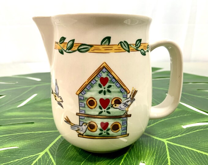 Thompson Pottery China Creamer Birds and Bird House Pattern (X3-10) - Etsy