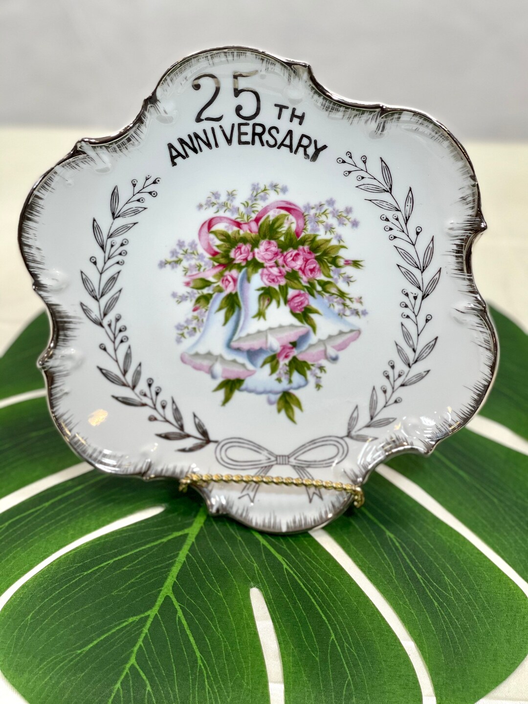 25th Anniversary Plate z - Etsy