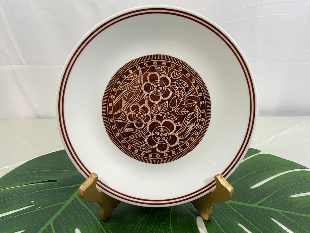 Salad Plate Batik Design by Corelle G3 - Etsy