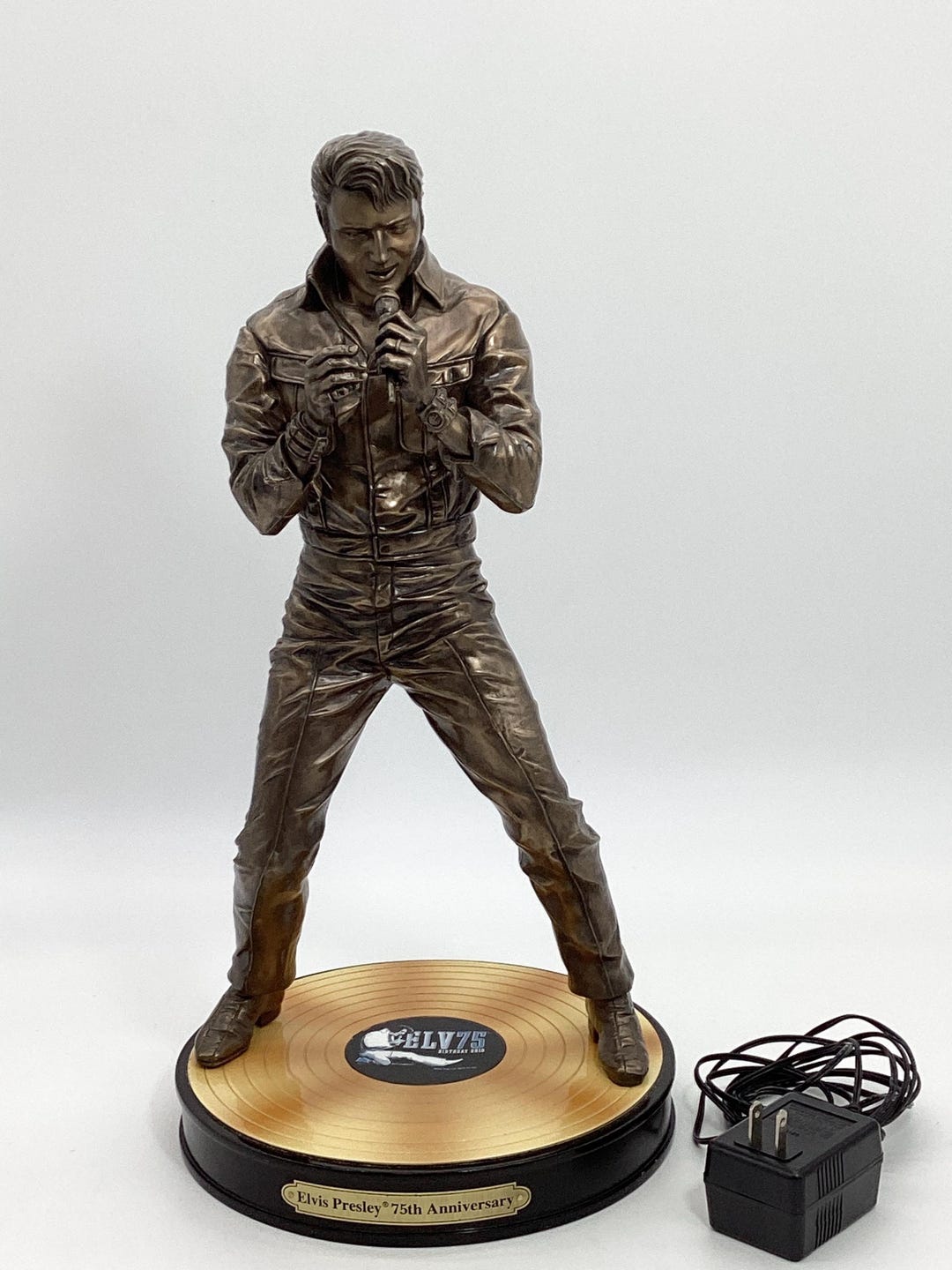 Elvis Presley 75th Anniversary Musical Figurine, Collectible Bronze ...
