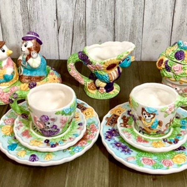 Animal Tea Set - Etsy