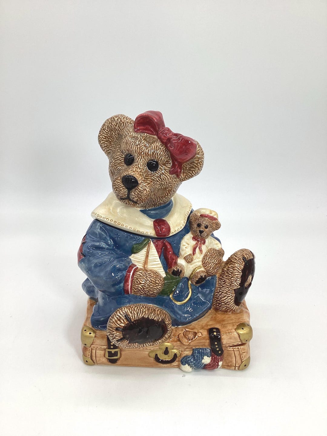Bailey Bear Ceramic Cookie Jar, Unique Kitchen Decor (F.5-) - Etsy