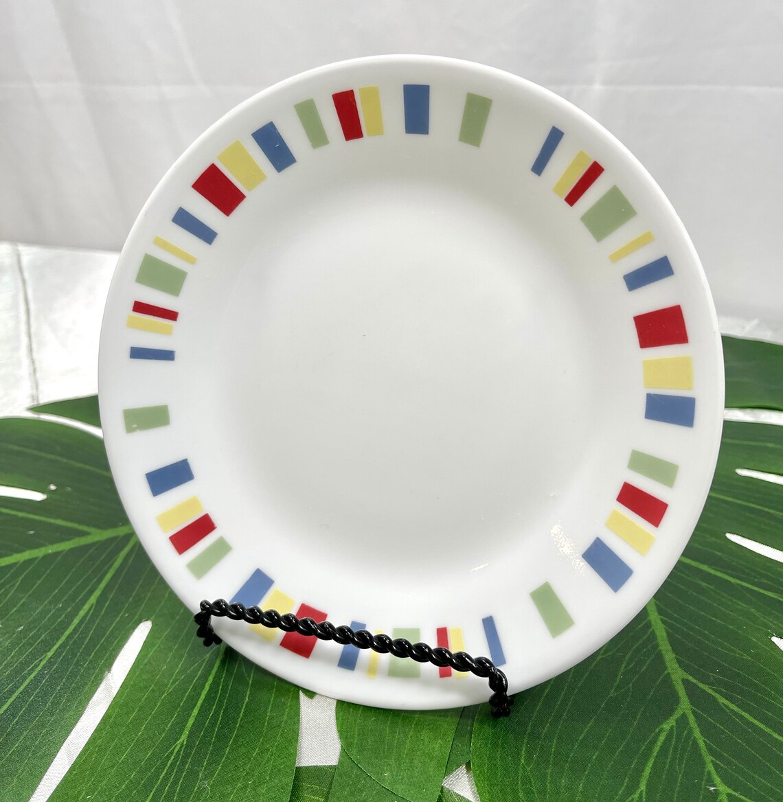 Vintage Corelle Memphis Plate Set, Colorful Tableware (2 Piece) (G4-5 ...