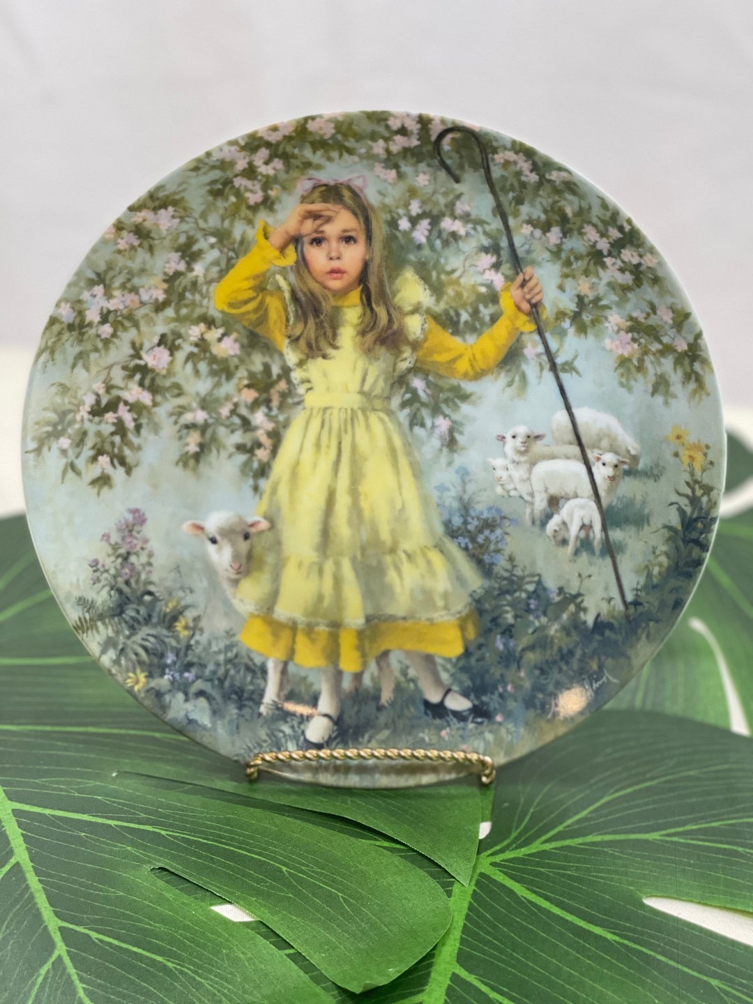 Little Bo Peep Ceramic Plate, Mother Goose Collectible, 8.5" (Z) - Etsy