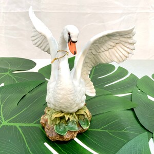 Made in Mexico Masterpiece Porcelain Swan by Homco 1987 W - Etsy