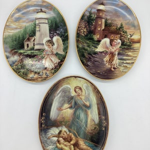 Angel Decorative Plate Baptism Gift for Child Godfather Gift First ...