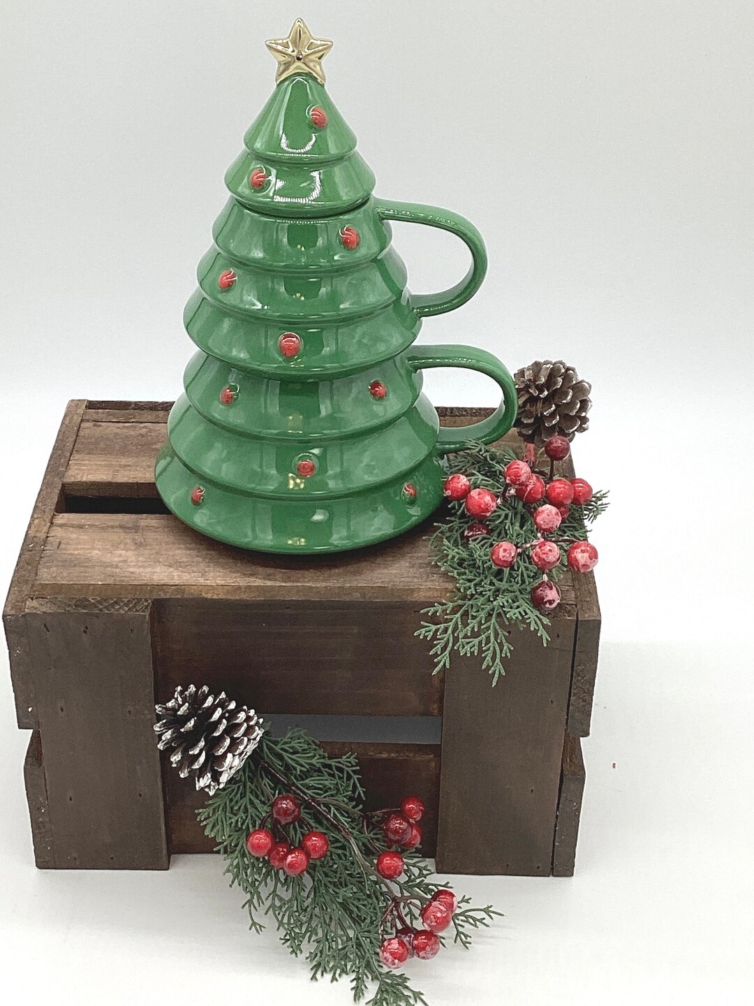 Hallmark Teapot Christmas Tree Tea for 1 Person Christmas Gift Home ...