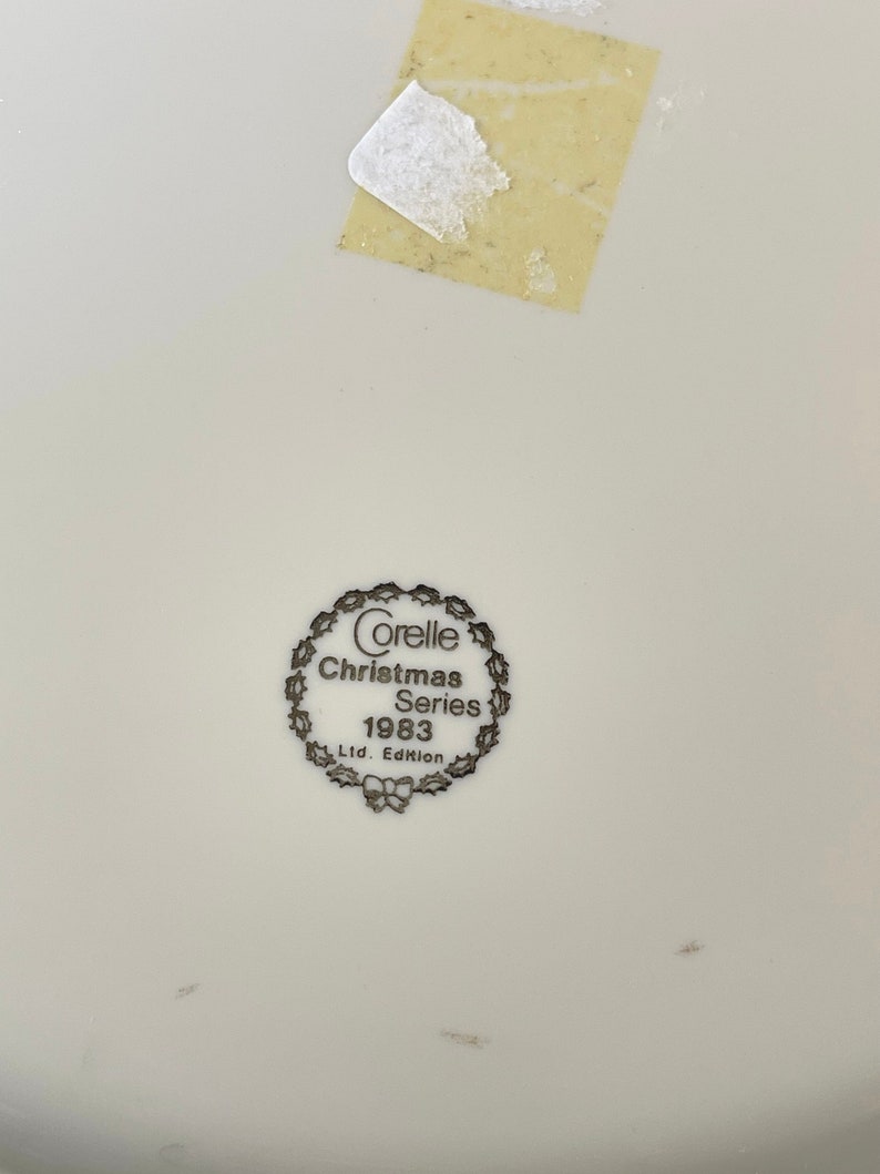 Corelle Christmas Plate, 1983 Vintage Winter Scene, 10 Inch (L.3) - Etsy