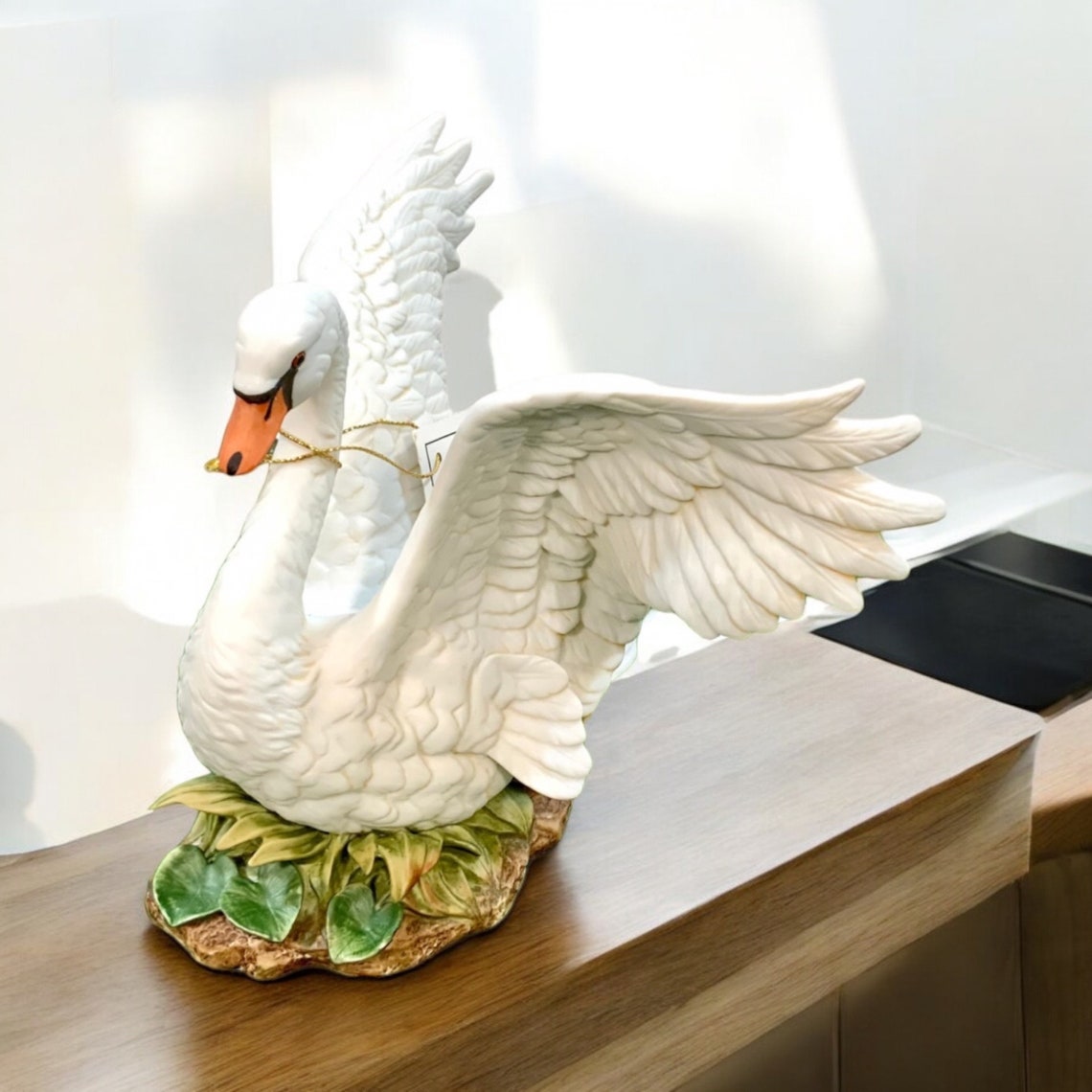 Homco Porcelain Swan Figurine, 1987 Masterpiece With COA (L5-6) - Etsy