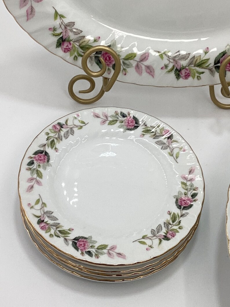 Regency Rose China: Gold-trimmed Serving Dish, Fine China Replacement ...
