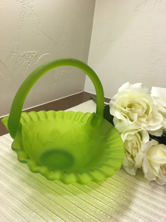 Vintage Westmoreland Rose and Trellis Pattern Satin Green - Etsy