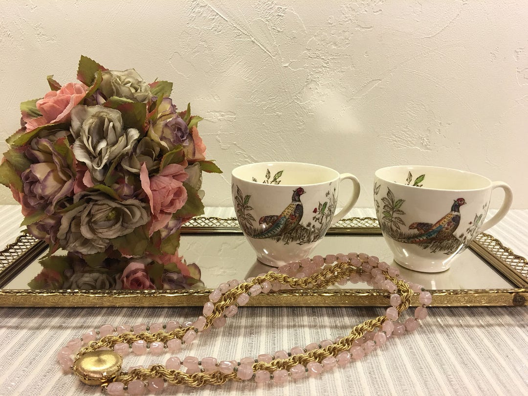 Two game Birds Teacups Housewarming Gift Cabin or Home Decor Gift for ...