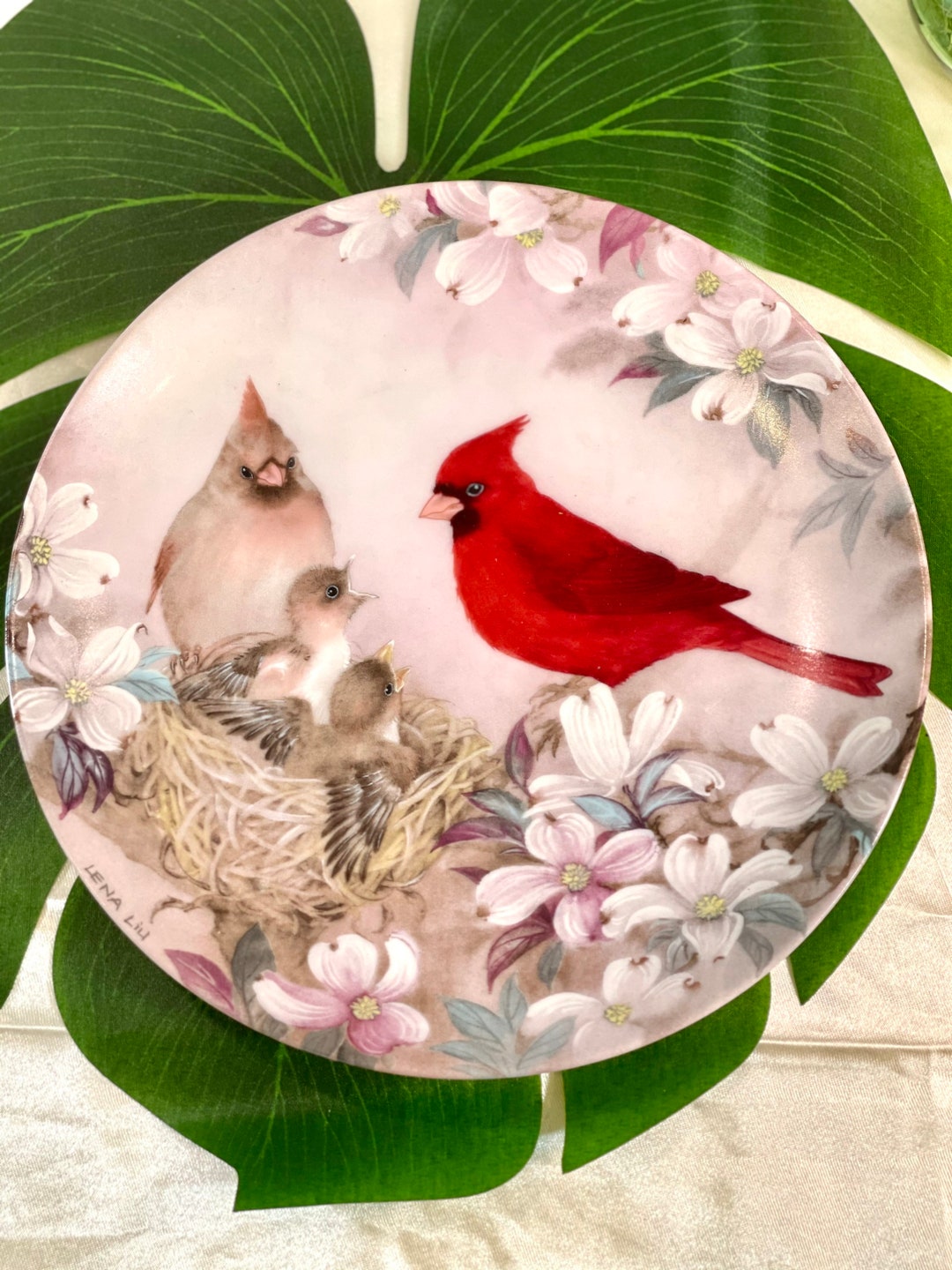 Lena Liu Bird Plate “morning Serenade” Home Cottage Decor Bird Lover ...