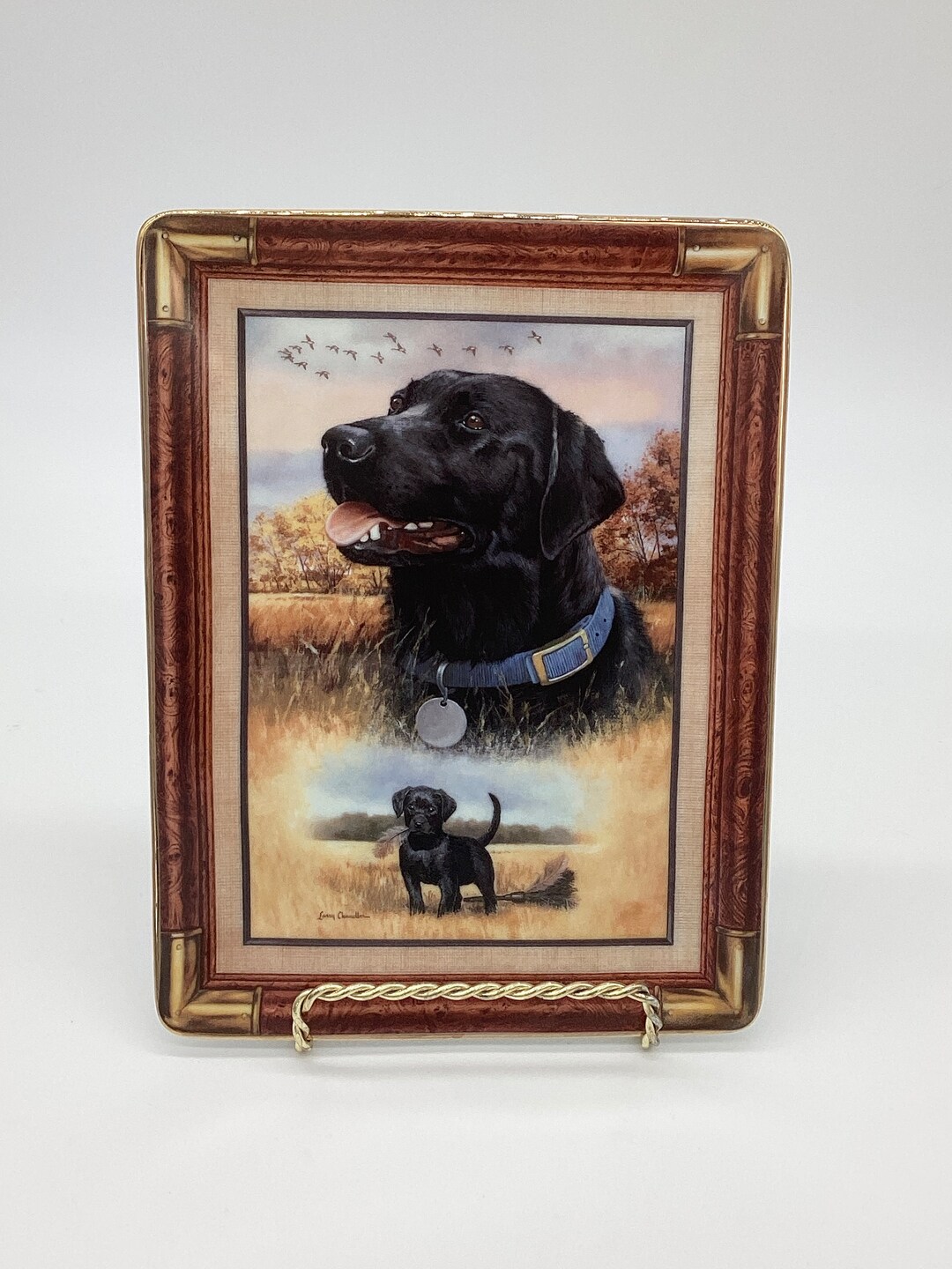 Franklin Mint Labrador Retriever Porcelain Plate, Limited Edition Dog ...