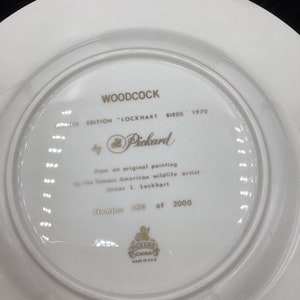 RARE Vintage Limited Edition Lockhart Birds Dinner Plate by Pickard ...