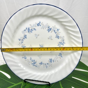 Vintage Corelle Blue Fleur Plate - Dinner or Salad Plate Replacement ...