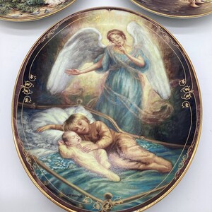 Angel Decorative Plate Baptism Gift for Child Godfather Gift First ...
