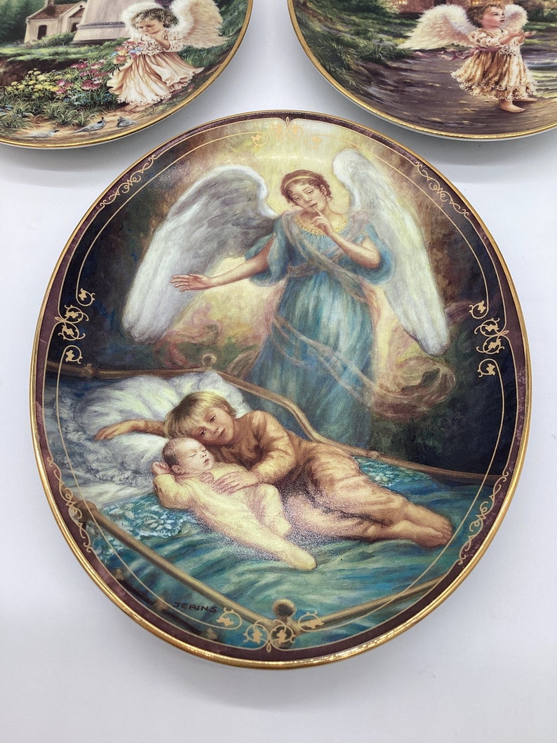 Angel Decorative Plate: Baptism, First Communion, Godfather Gift (T.9 ...