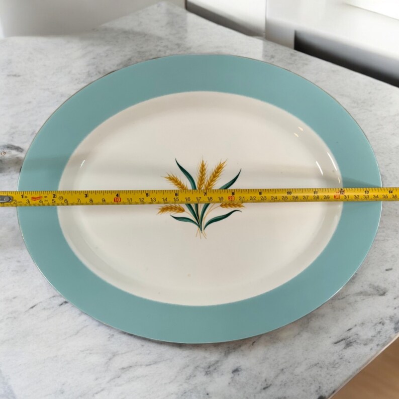 Vintage Viking Oval Serving Platter, Wheat Harvest Design (F3) - Etsy