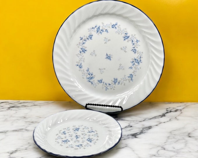 Corelle Blue Fleur Vintage Dinnerware 20 Piece Set for 4 Guests - Etsy