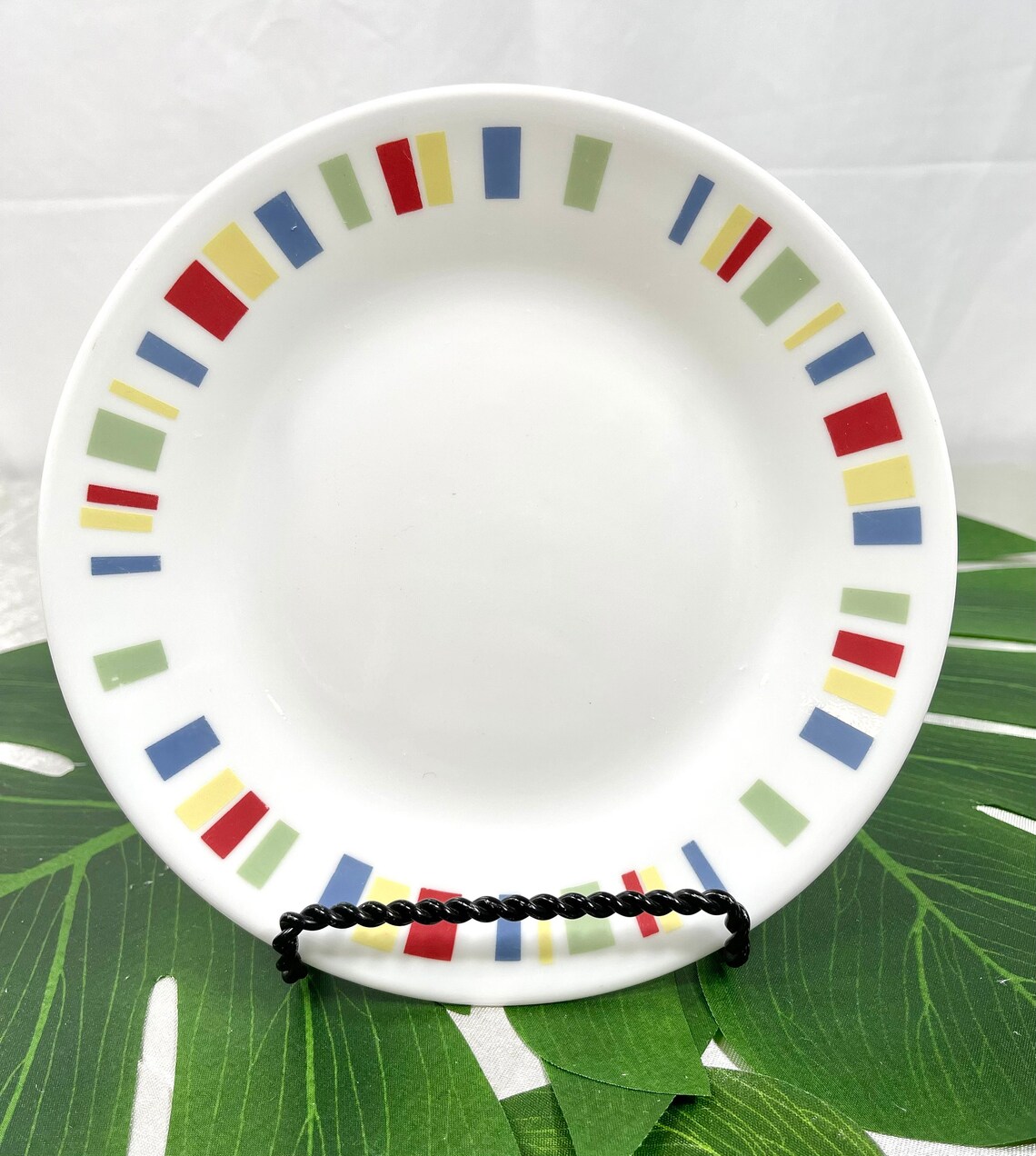 Vintage Corelle Memphis Plate Set, Colorful Tableware (2 Piece) (G4-5 ...