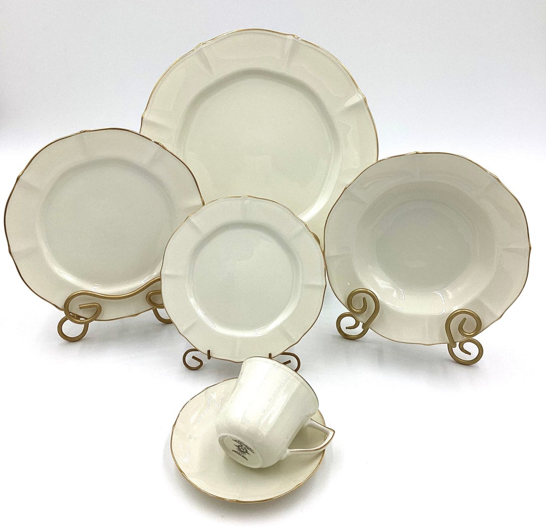 Noritake Ivory Imperial Gold Dinnerware 6 Pieces Dinner Salad Bread ...