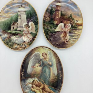 Angel Decorative Plate Baptism Gift for Child Godfather Gift First ...