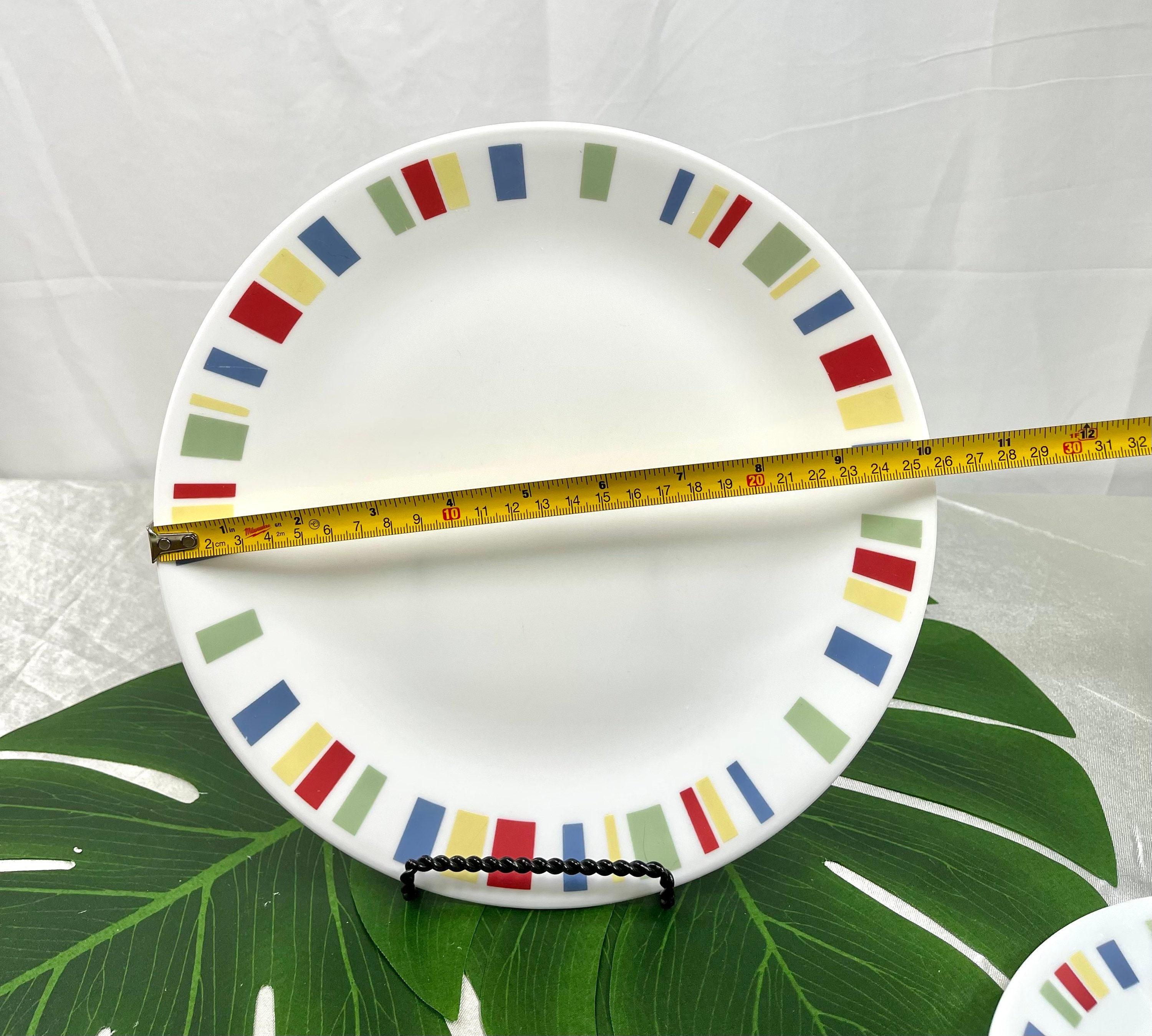 Vintage Corelle Memphis Plate Set, Colorful Tableware (2 Piece) (G4-5 ...