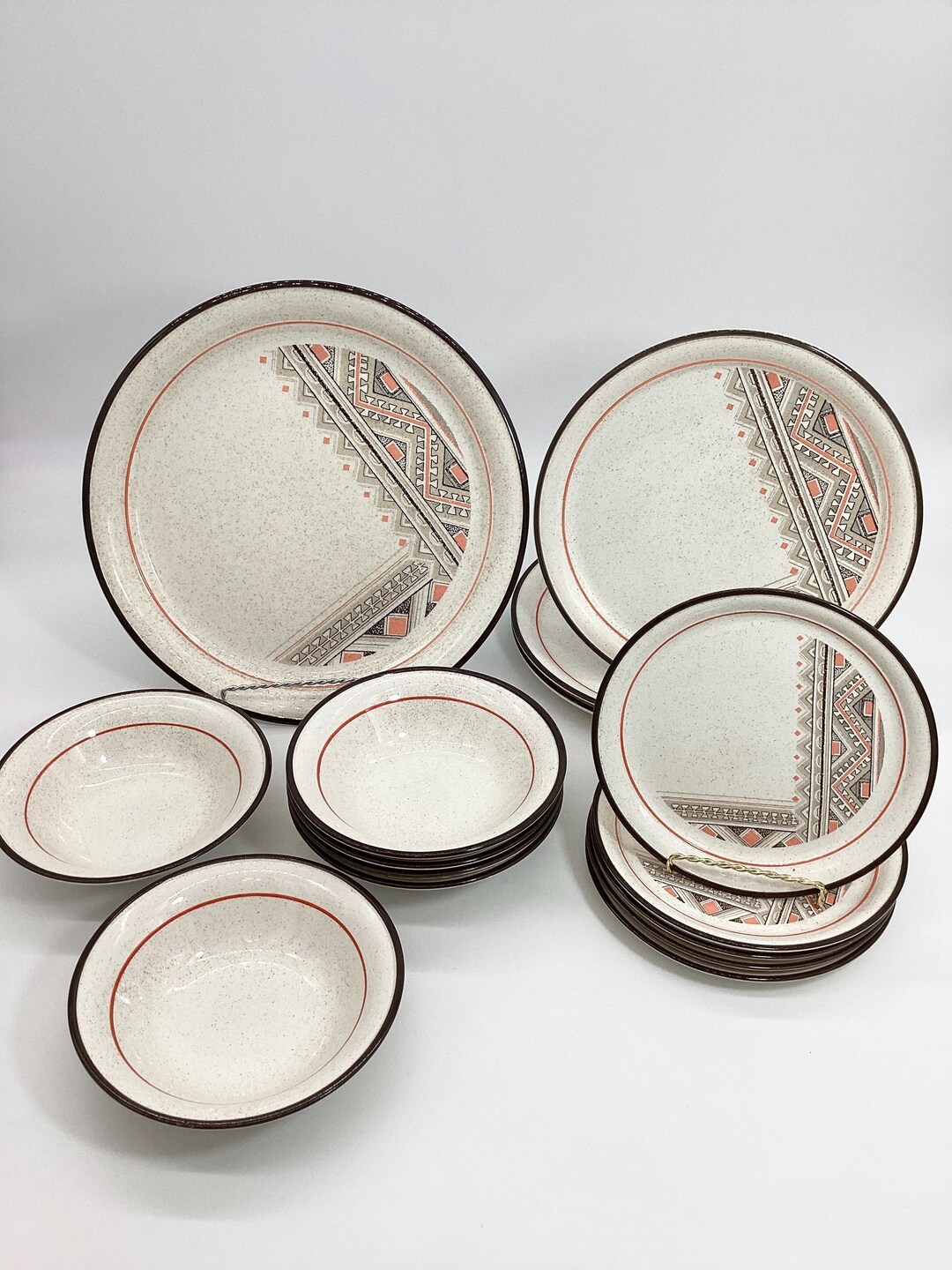 Vintage Arklow Hopi Dinnerware Set, Geometric Irish Design (U.6-1027 ...