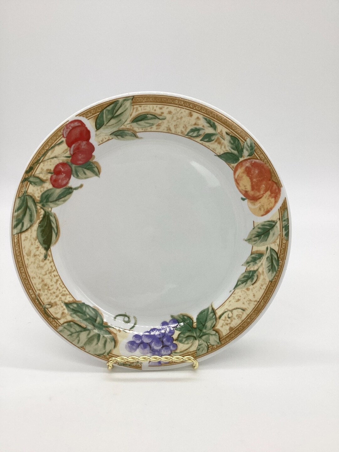 Luncheon Plate Fruit Pattern Fruit Grove Discontinued Pattern ...