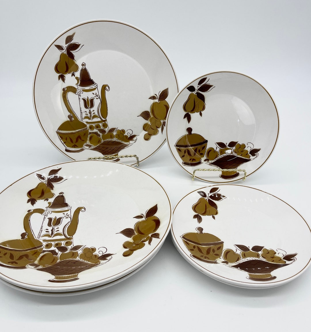 Mid Century Dinnerware Modern Mikasa Dinner Plate or Salad Plate Focus ...