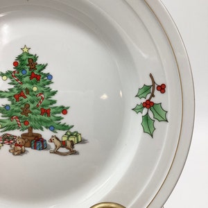 Tienshan Christmas Salad Plates, Set of 6, Holiday Tableware (T9-12) - Etsy