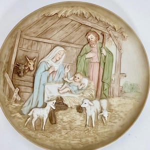 Nativity Plate Collectable Decorative Plate Religious Gift Christmas ...