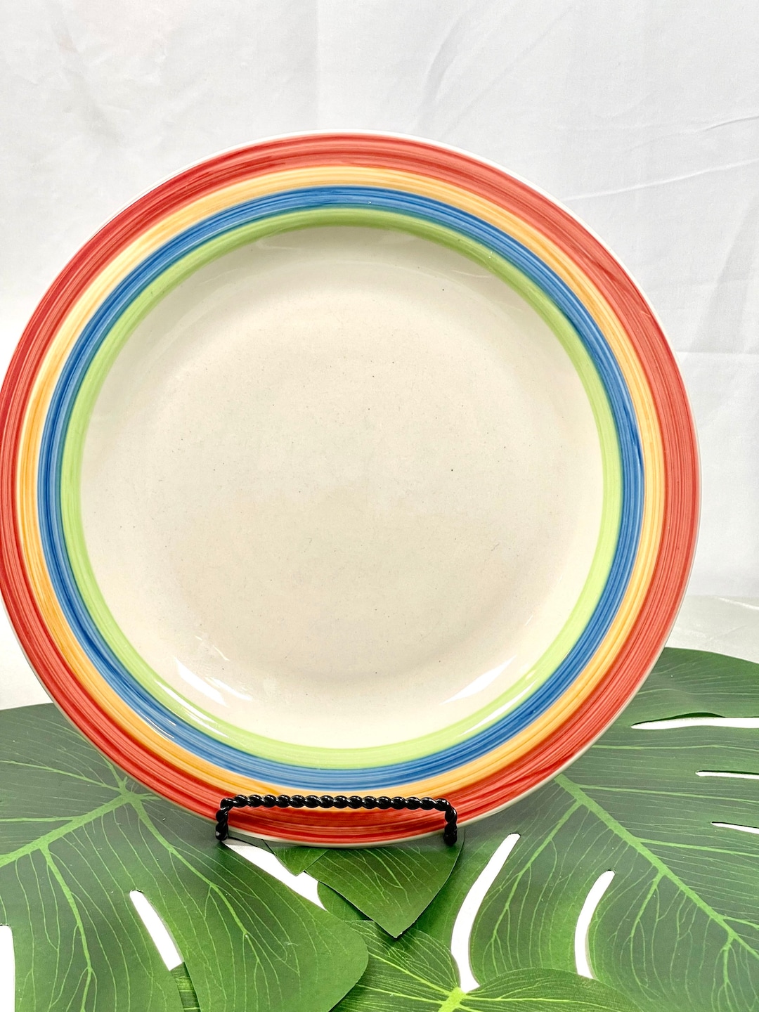 Gibson Dinner Plate Vintage Plate Colorful Dishes Vintage Family Dinner ...