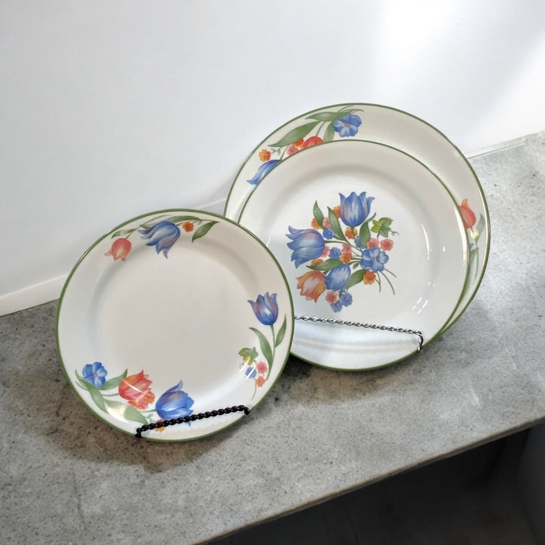 Corelle Fresh Cut Tulip Plate Set, 3-piece Dinnerware (U5-1) - Etsy