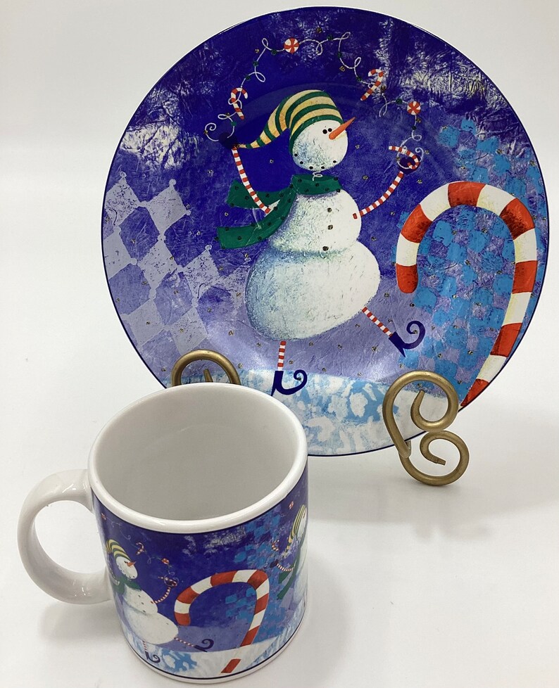 Sakura Snow Pals Stoneware Mug Set, Zulauf Snowman Christmas Dinnerware ...