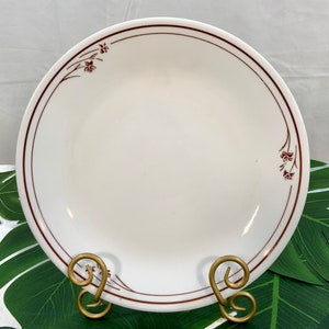 Vintage Corelle Dinner Plate: White Ceramic With Floral Rim (F5-8) - Etsy