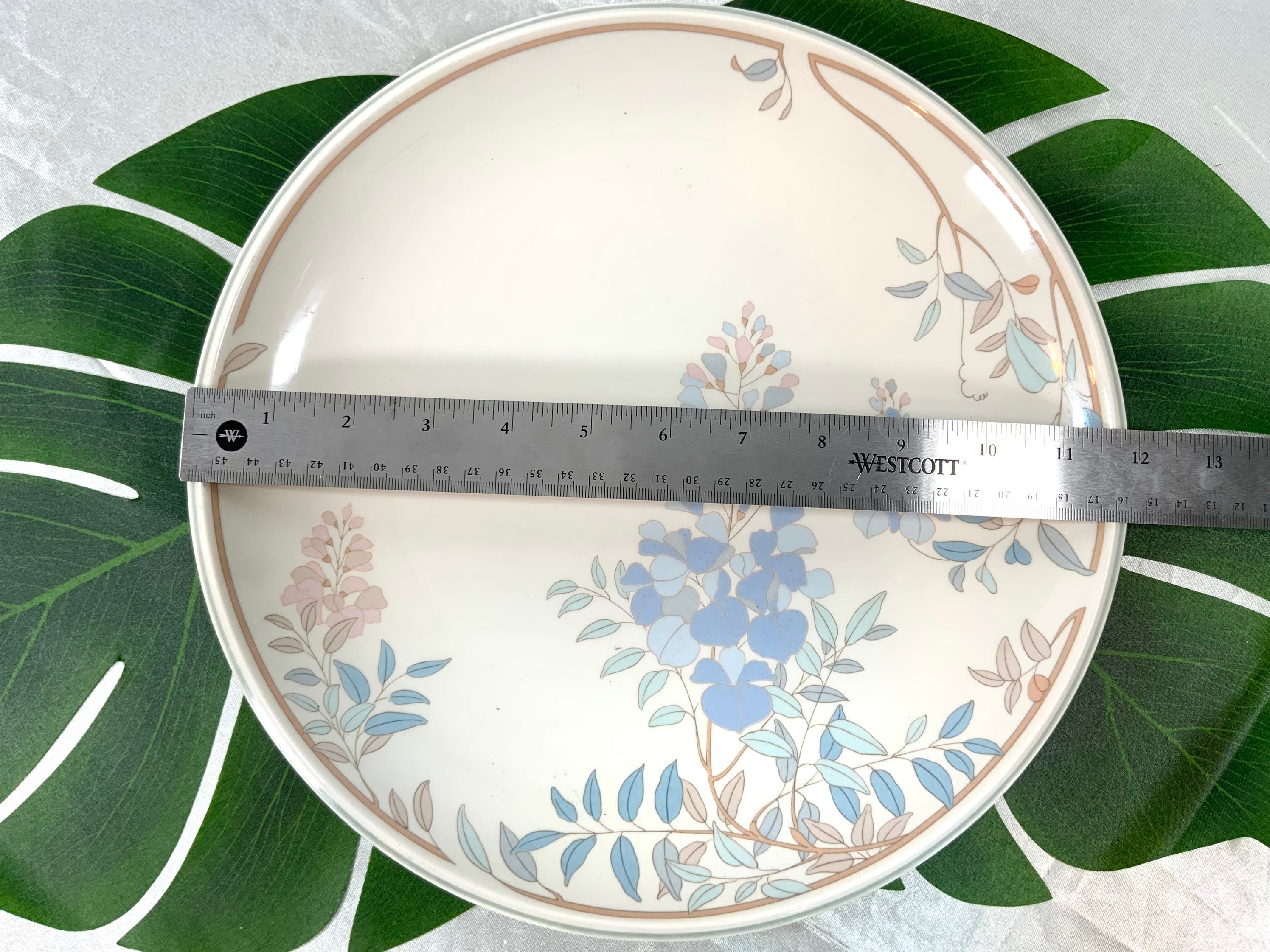 Vintage Noritake Keltcraft Chop Plate, Misty Isle Floral Serving ...