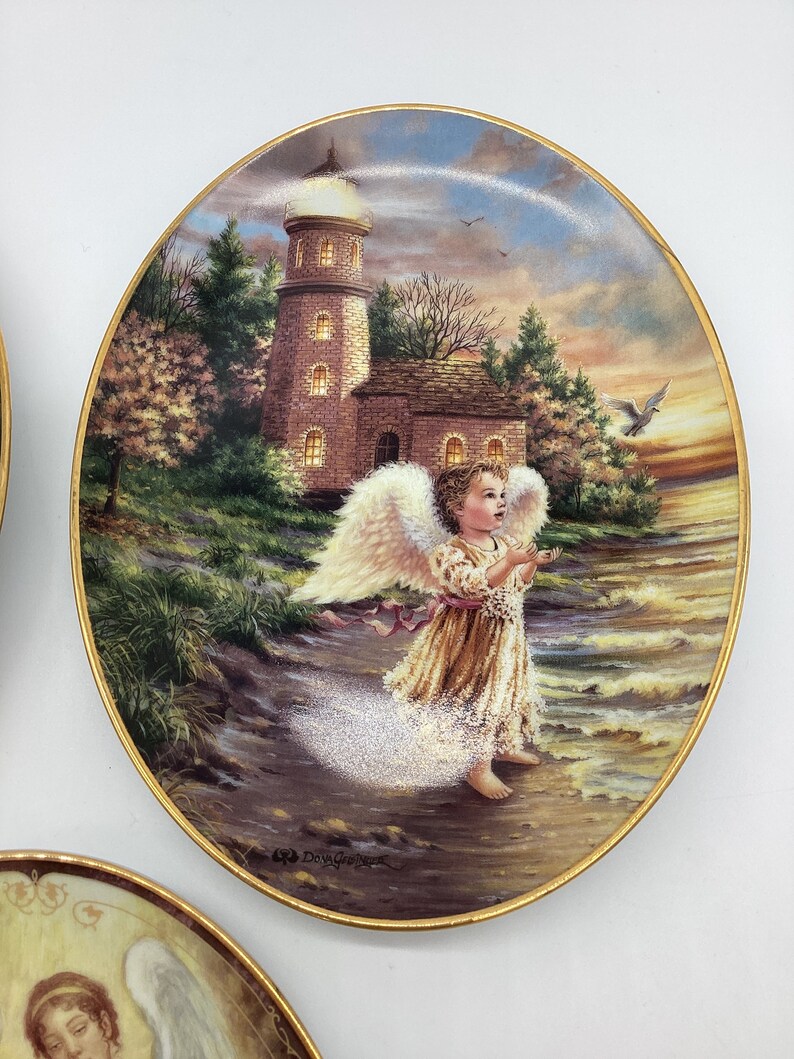 Angel Decorative Plate: Baptism, First Communion, Godfather Gift (T.9 ...