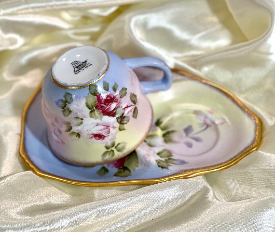 Nantucket Teacup and Snack Tray (E) - Etsy