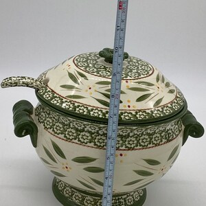 Temptations Soup Tureen by Tara Old Green Serving Bowl With Lid Table ...