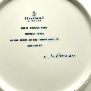Three Grench Hens Bird Plates by Haviland Limoges From the Series the ...