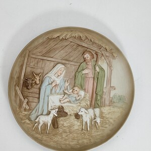 Nativity Plate, Collectible Christmas Holiday Decor (F.7-548) - Etsy